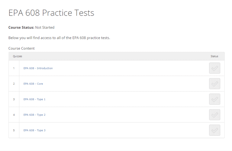Premium EPA 608 Practice Tests - HVAC Training 101